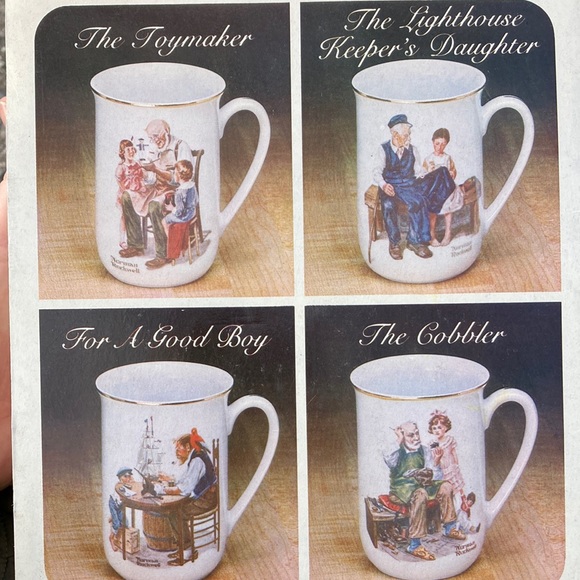 Norman Rockwell | Dining | Norman Rockwell 4 Piece Collectors Mug Set ...